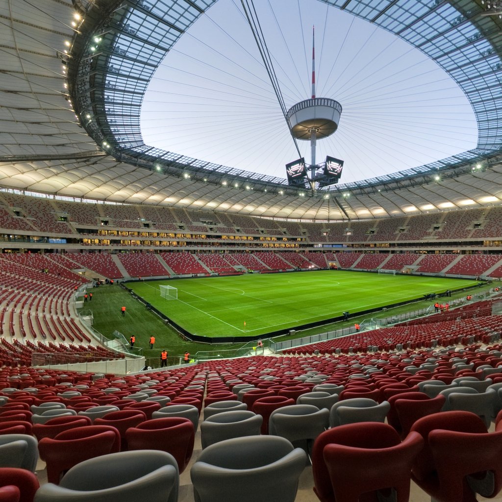 Wirtualne spacery - PGE Narodowy w Warszawie: Widok z trybun