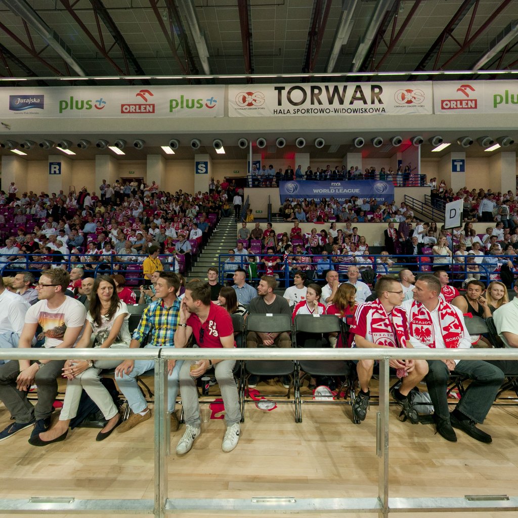 Wirtualne spacery - Liga Światowa FIVB - Polska Brazylia - Hala Torwar ...