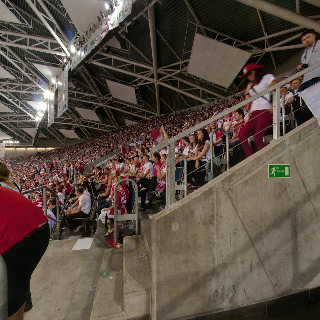 Panoramy 360 - Liga Światowa FIVB - Polska Brazylia - Atlas Arena - 09. ...